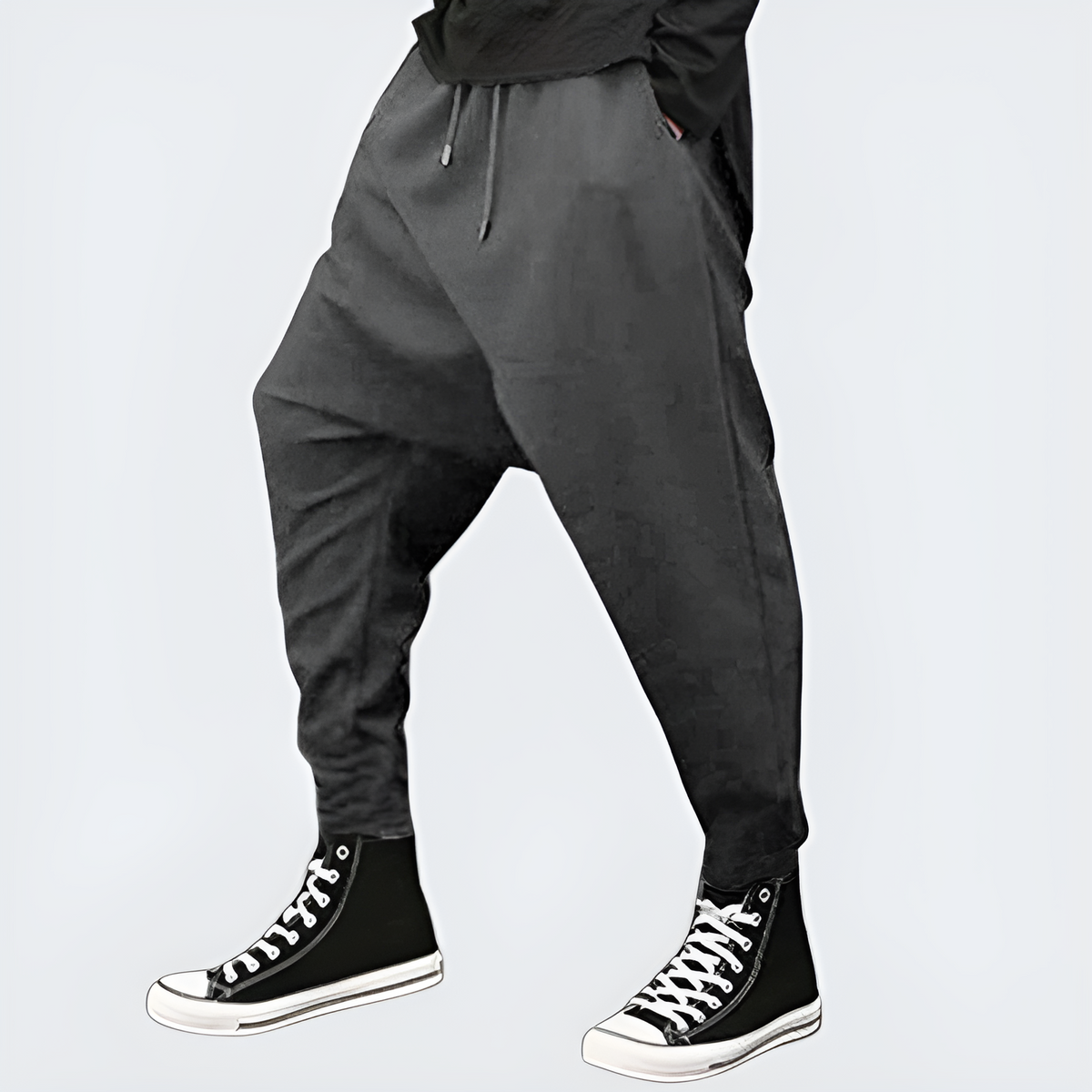 Grey Drop Crotch Pants – Techwear UK