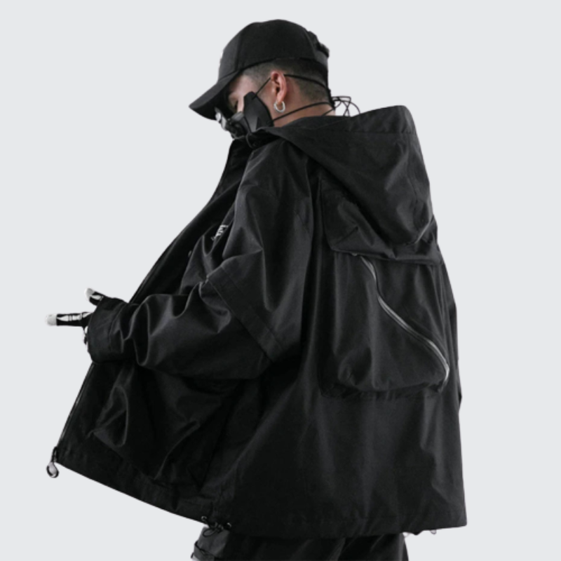 Multi Pocket Techwear Windbreaker – Techwear UK