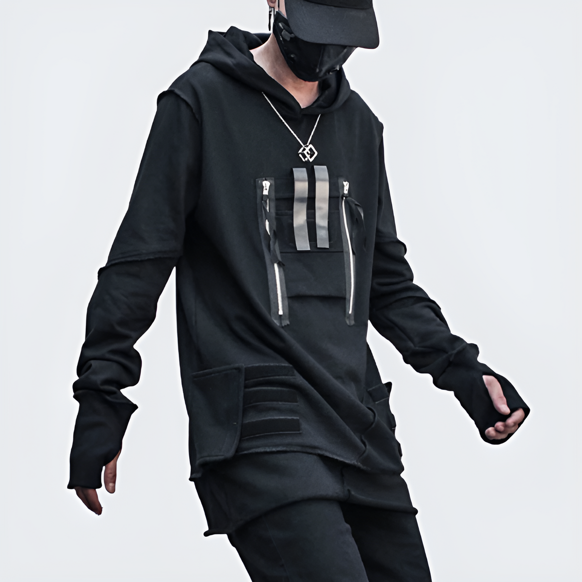 Cyberpunk Samurai Hoodie – Techwear UK
