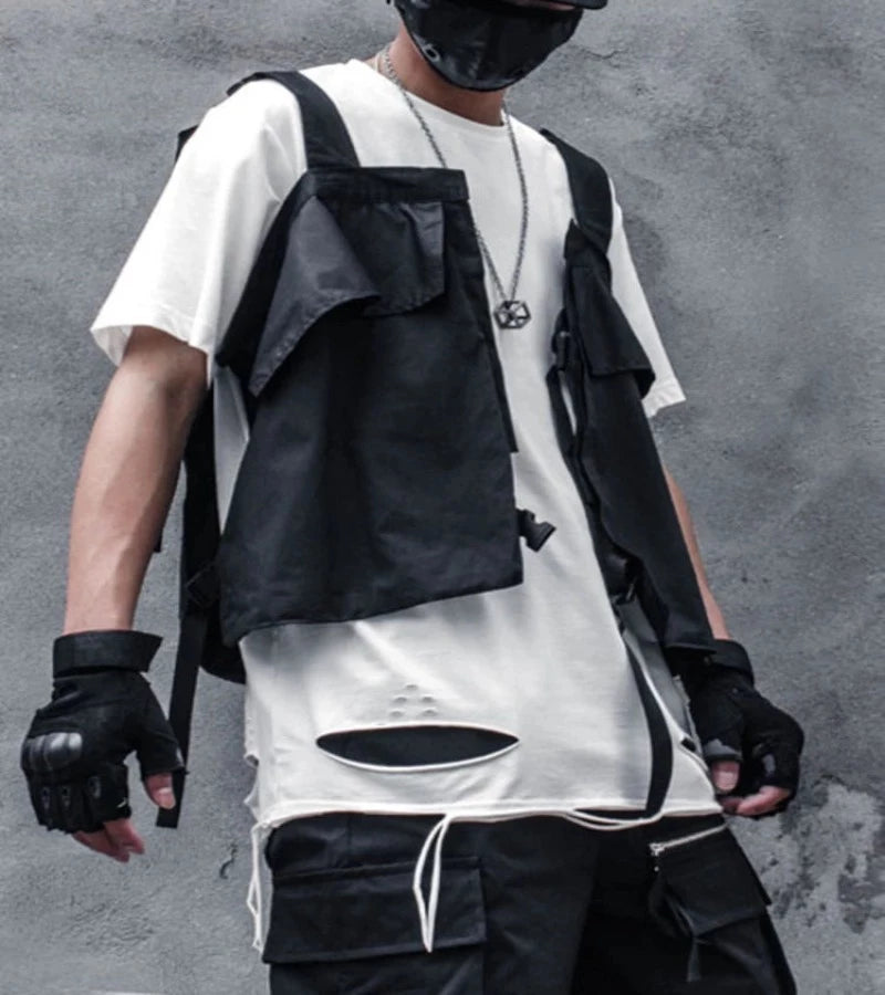 Techwear Collarless Vest – Techwear UK