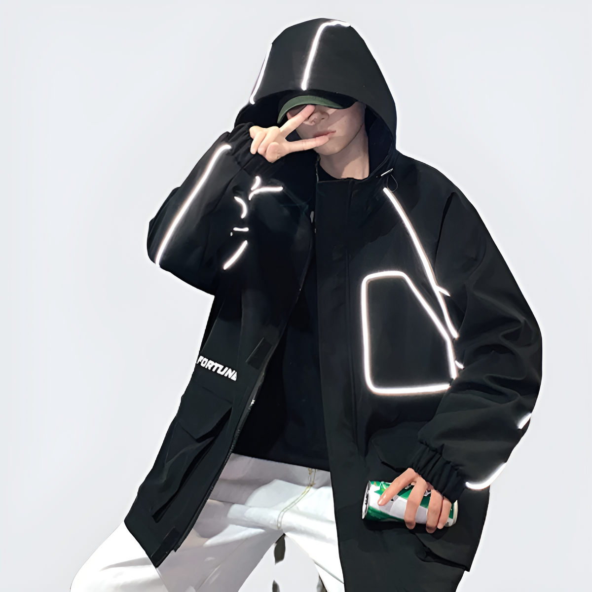 Reflective Rain Jacket – Techwear UK