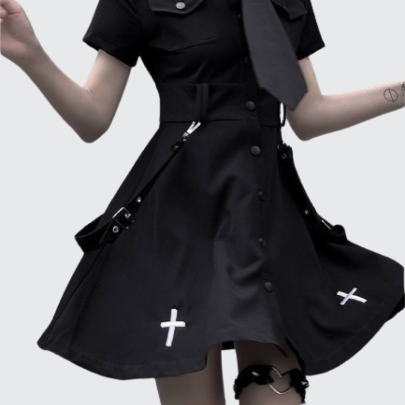 Emo button up skirt – Techwear UK
