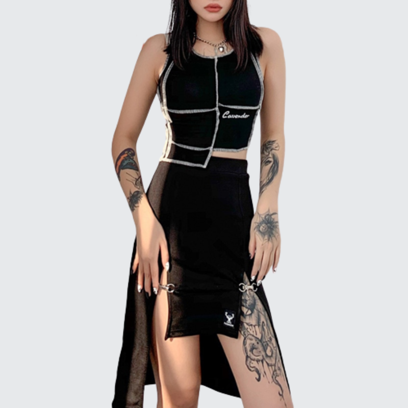 Gothic Patchwork Skirt – Techwear UK