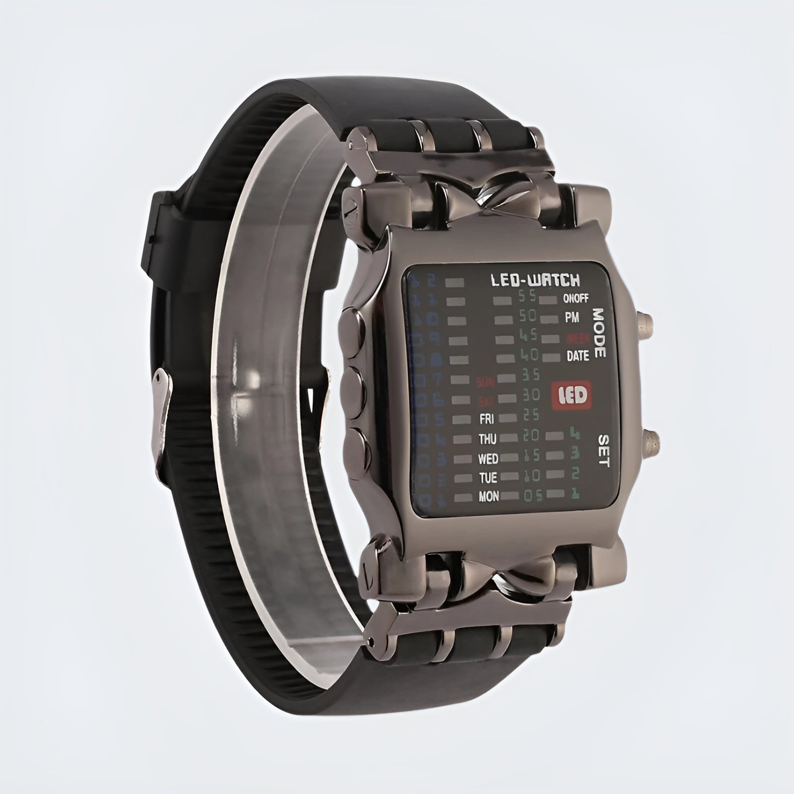 Led Digital Binary Wrist Watch – Techwear UK