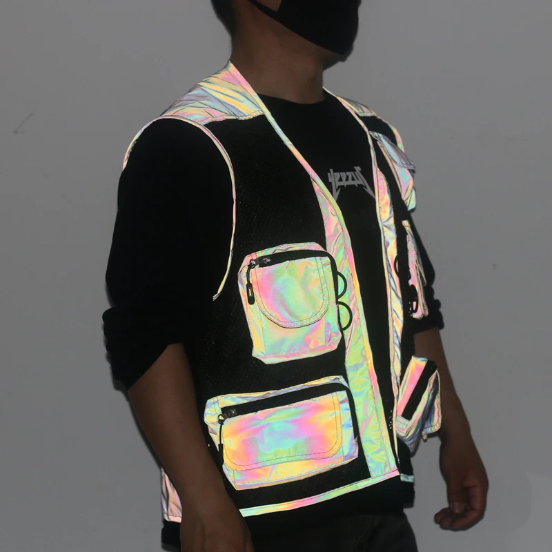 Reflective Cargo Vest – Techwear UK