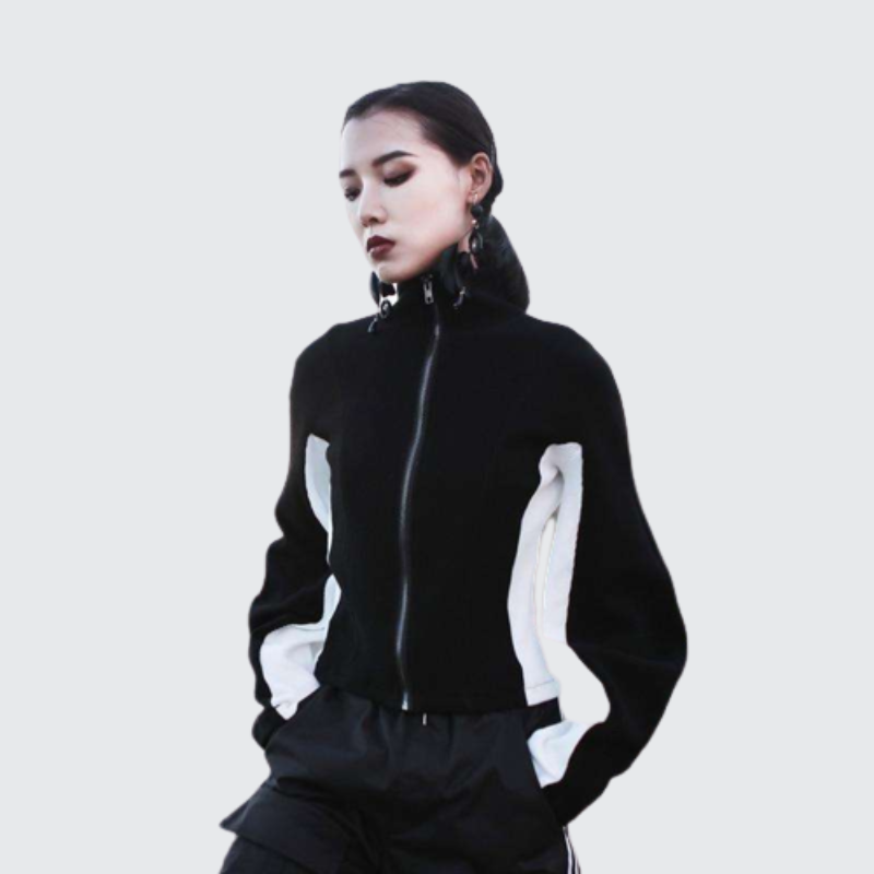 Two Tone Zip Front Jacket – Techwear UK