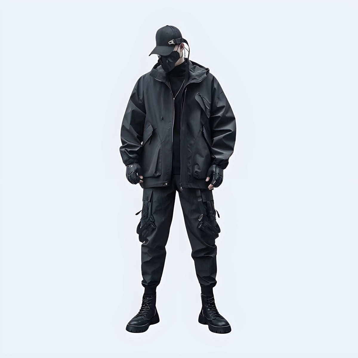 Cargo Jacket With Hood – Techwear UK