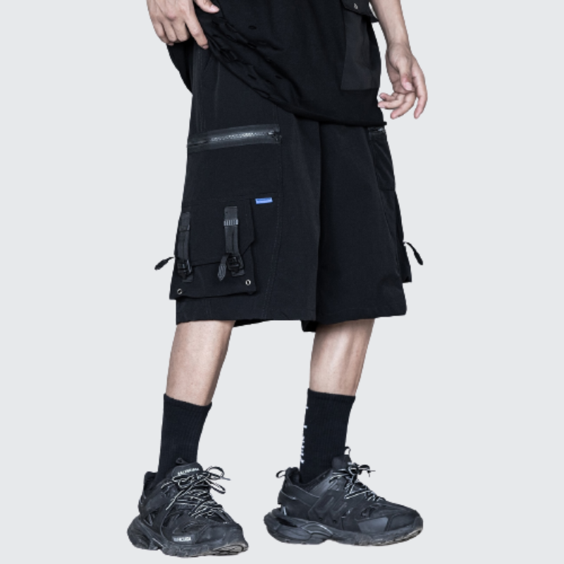 Cargo Shorts With Zipper Pockets – Techwear UK