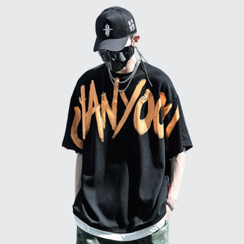 Graffiti Text T-shirt – Techwear UK
