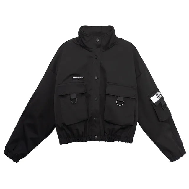 Black Women's Utility Jacket – Techwear UK