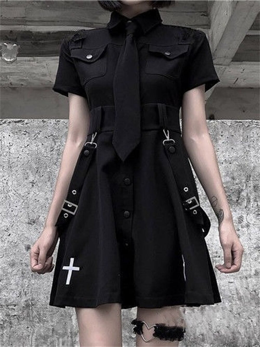 Emo button up skirt – Techwear UK
