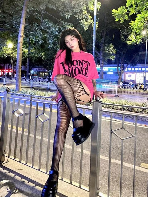 Goth Fishnet Socks – Techwear UK