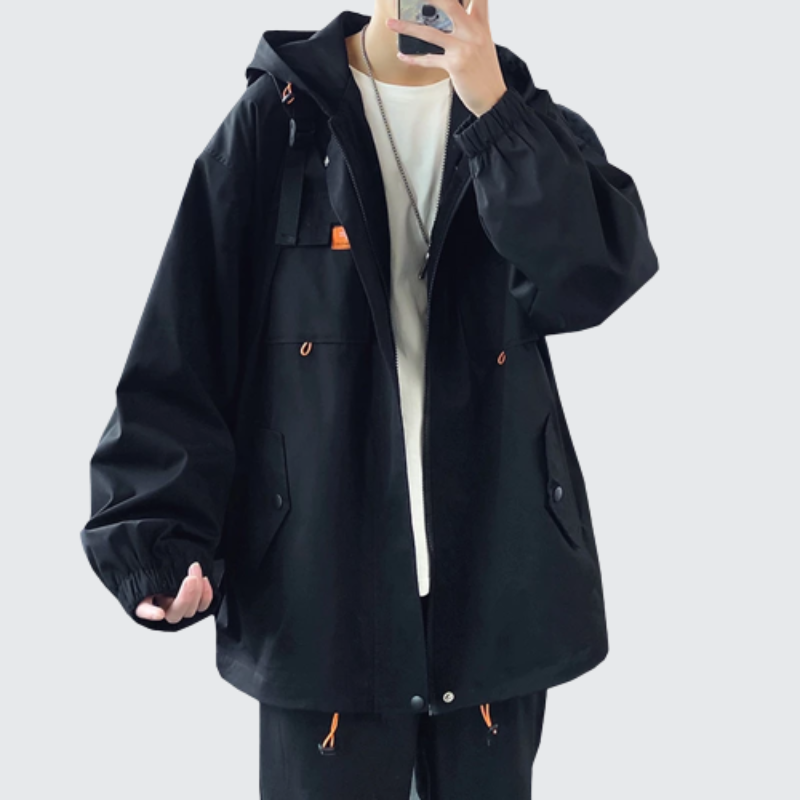 Black Hoodie Jacket – Techwear UK