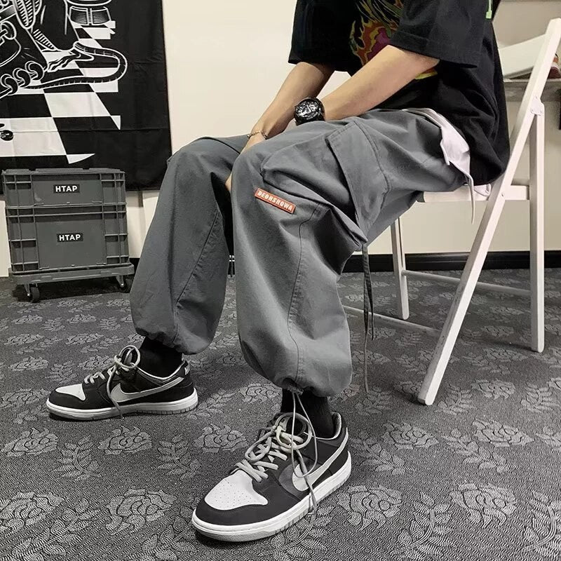 Grey Wide Leg Cargo Trousers – Techwear UK