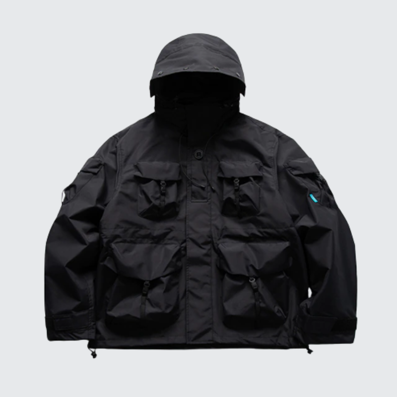 Black Cargo Jacket Men's – Techwear UK
