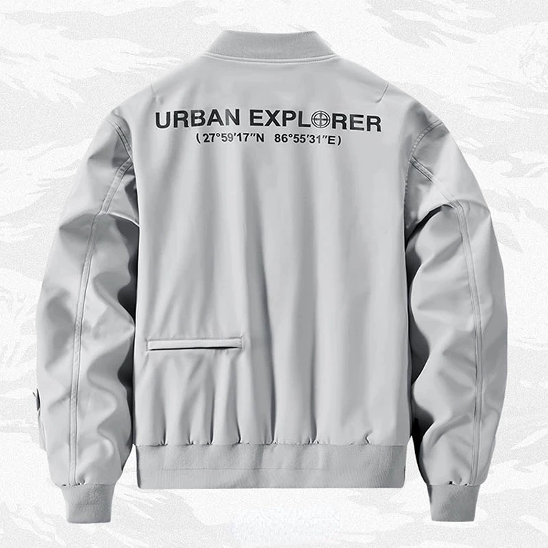 Grey Bomber Jacket Men – Techwear UK