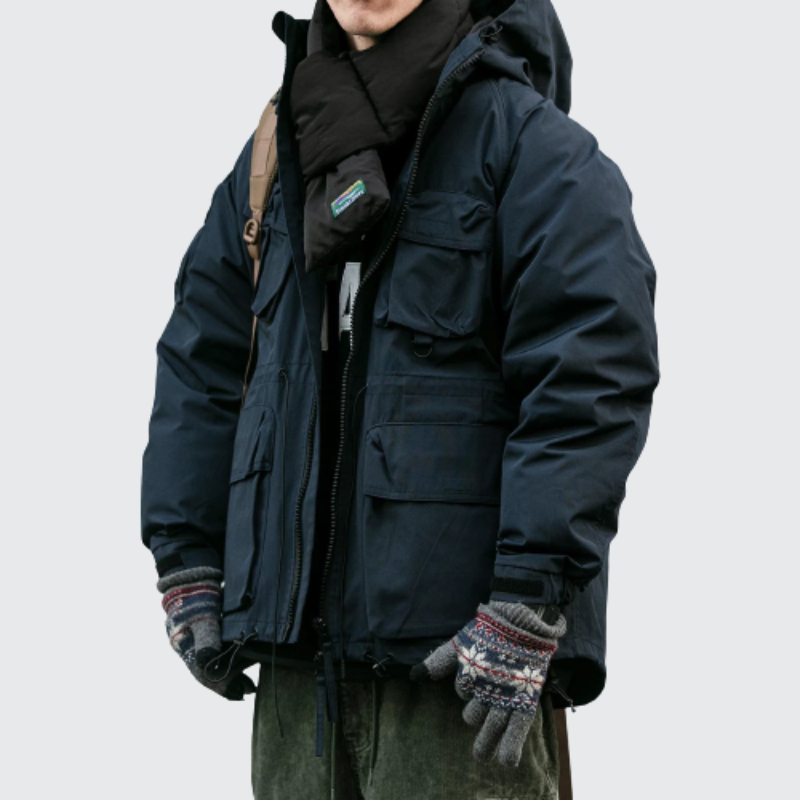 Navy Cargo Jacket – Techwear UK