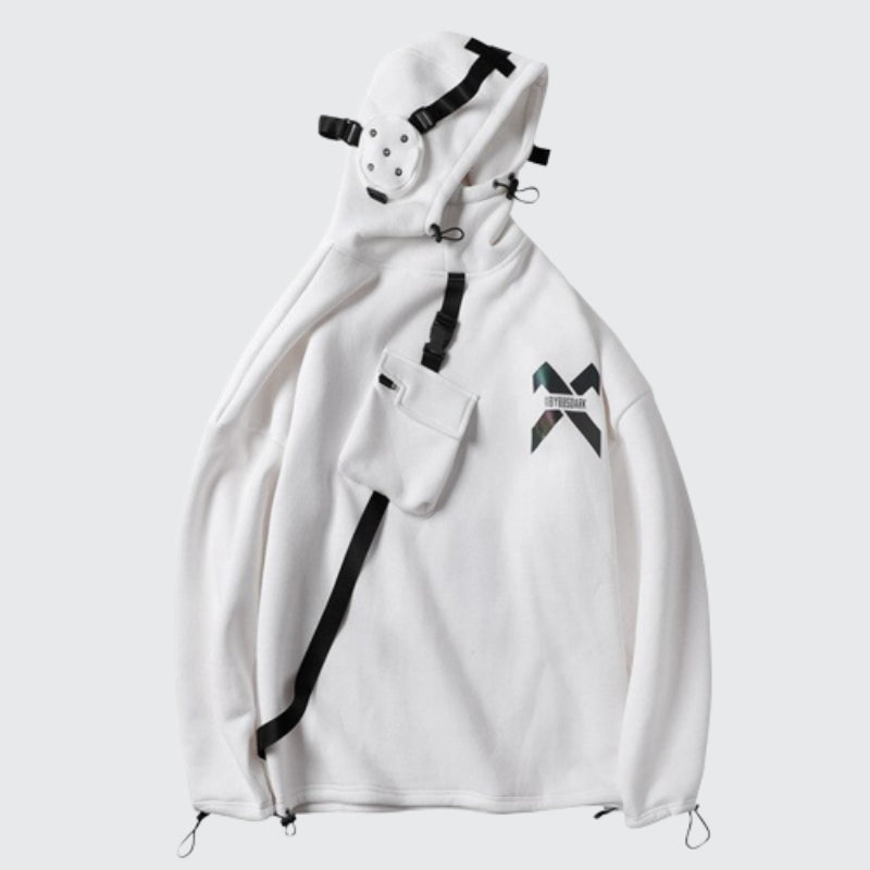 White Techwear Hoodie – Techwear UK