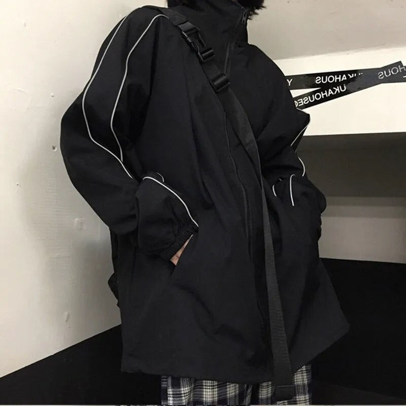 Black Cargo Jacket Women's – Techwear UK
