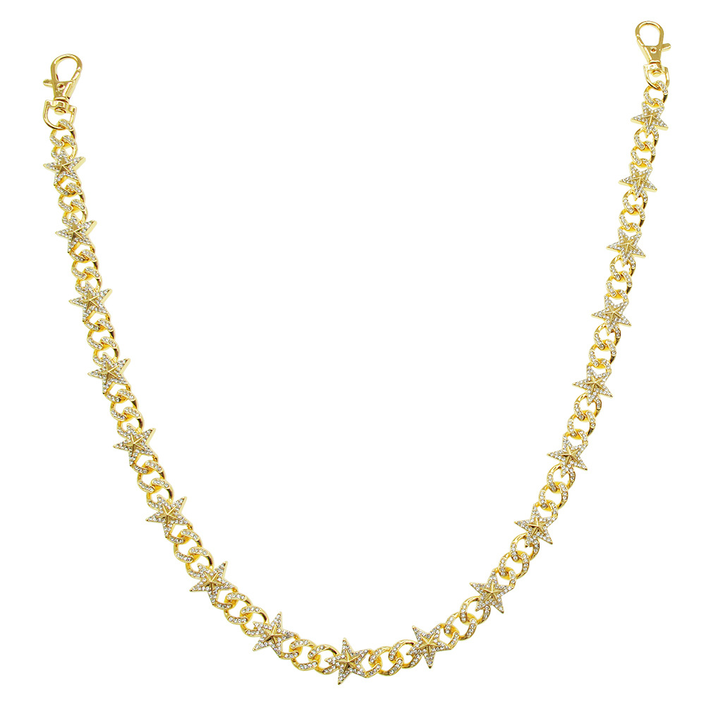Shiny Rhinestones Star Chain – Techwear UK