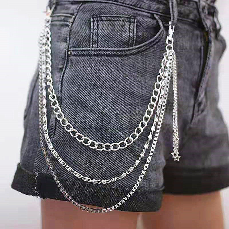 Goth Layered Waist Chain – Techwear UK